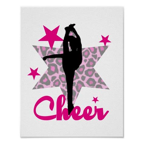 Pink Cheerleader Poster Zazzle Cheerleading Ipad Mini Poster Prints