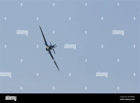 Raf Battle Of Britain Memorial Flight Hurricane Displaying At Blackpool
