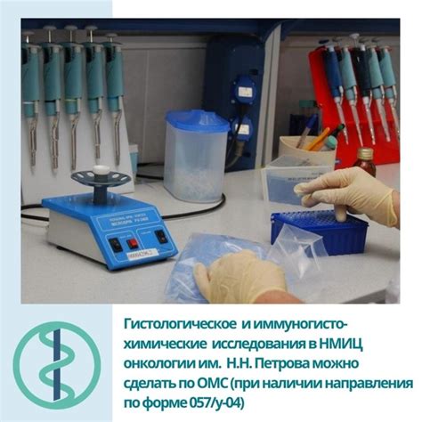 Гистологическое и иммуногистохимические исследования в НМИЦ онкологии