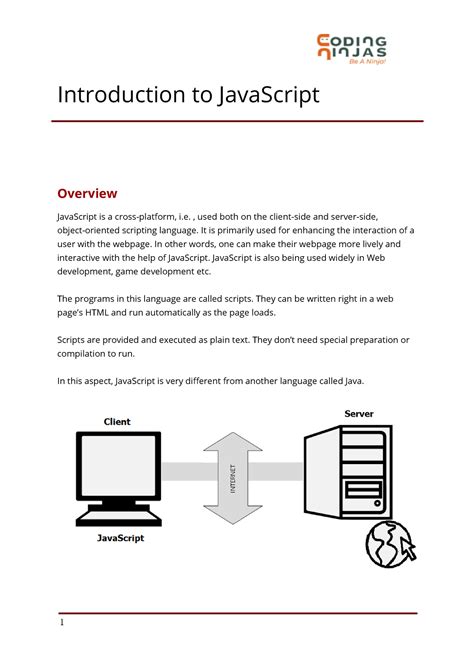Gp Js Intro None Introduction To Javascript Overview Javascript Is