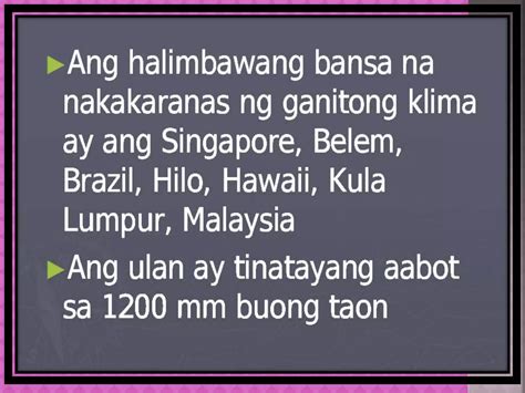 Ibat Ibang Uri Ng Klima Sa Daigdig Pptx