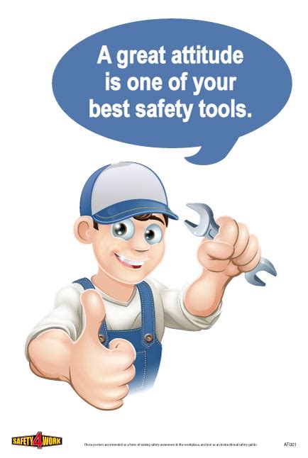 At001 Attitude Workplace Safety Poster Safety4work