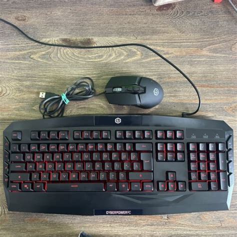 Cyberpowerpc Keyboard Mouse Multimedia Gaming Wired Usb Black Tested Bundle Ebay