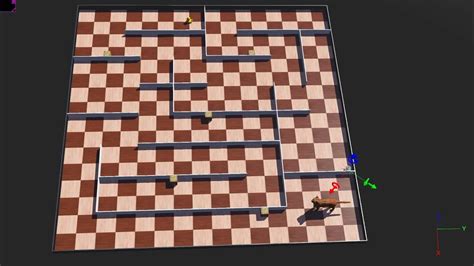 Webots Demo Maze Solver Using Left Wall Following And Obstacle