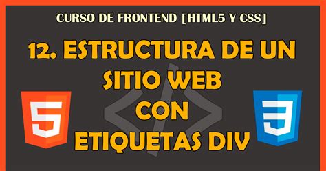 Estructura De Un Sitio Web Con Etiquetas Div