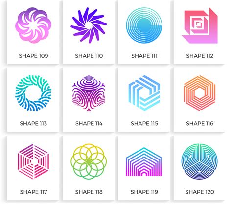 150 Unique Geometric Shapes Behance