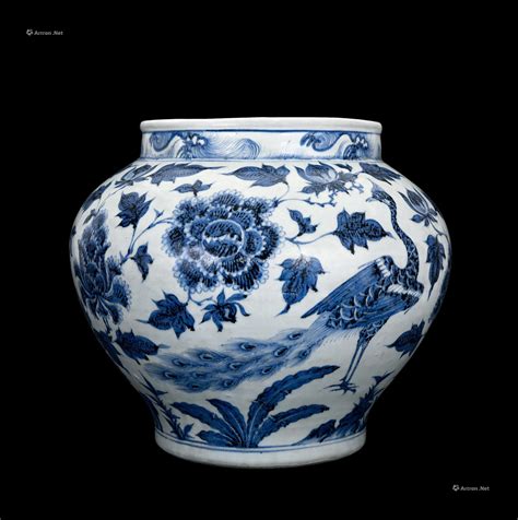 【元 元青花孔雀牡丹纹大罐】拍卖品图片价格鉴赏元代以前陶瓷雅昌艺术品拍卖网