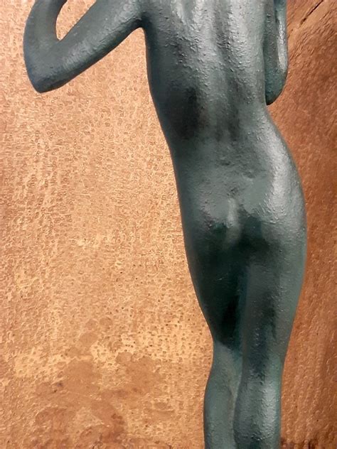 Proantic Le Faguays Sculpture Bronze Art Deco 1930 27 Cm Femme Nu