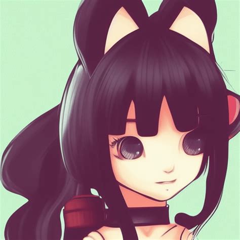 Kawaii Neko Girl Japanese Pop Art · Creative Fabrica