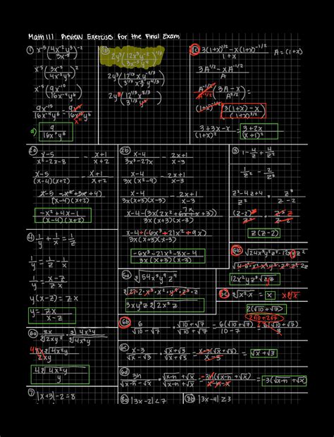 2022 12 13 Precalc PART 1 FINAL EXAM REVIEW 01 640 111 Studocu