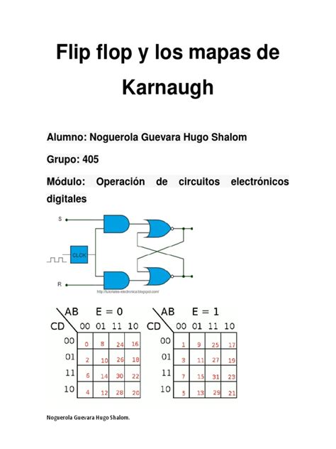 flip flop y los mapas de karnaugh pdf electrónica digital