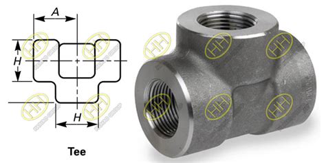Asme B1611 Threaded Tees Hebei Haihao High Pressure Flange And Pipe