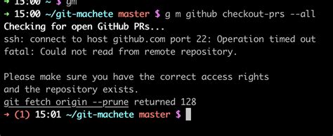 More User Facing Messages Would Be Useful In `git Machete Github