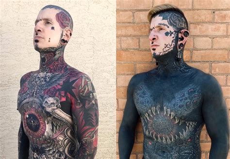 Homem Gasta Quase R 500 Mil Para Tatuar 95 Do Corpo IstoÉ Dinheiro