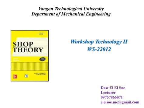 Milling Machine Processes Lecture Notes