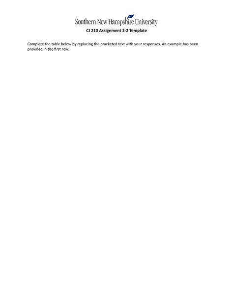 Cj 210 Module Two Assignment Template 1 Cj 210 Assignment 2 2