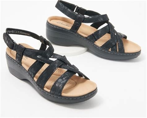 Clarks Shoes Clarks Collection Strappy Sandals Merliah Rose Black