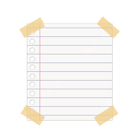 투명 테이프 일러스트와 함께 간단한 줄이 그어진 종이 줄이 그어진 종이 간단한 메모지 줄자 Png 일러스트 및 Psd 이미지 무료 다운로드 Pngtree