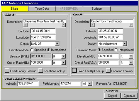 Antenna Elevation Program
