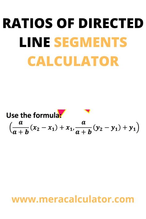 Ratios Of Directed Line Segments Calculator