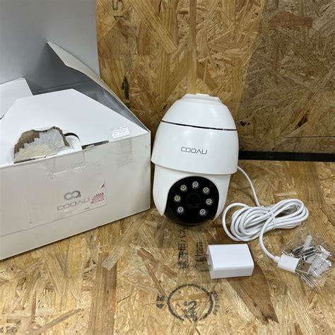 Yahooオークション ジャンク扱い Cooau 防犯カメラ 屋外 ワイヤレス