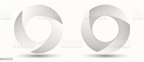 세 개의 세그먼트가 있는 원입니다 추상적 인 현대 미술 기하학적 선 배경 3차원 형태에 대한 스톡 벡터 아트 및 기타 이미지 3차원 형태 개념 개체 그룹 Istock