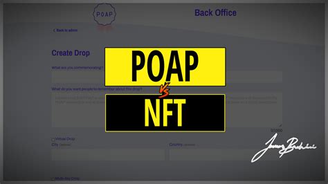 Poap Vs Nft A Guide With Examples Jamesbachini