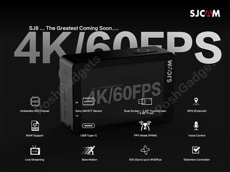 SJCAM SJ8 With Some Killer Features is Coming Soon! - Gizmochina