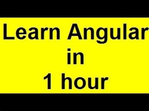 AngularJS Tutorial Covering Angular 9 Learn AngularJS Step By Step Angular For Beginners