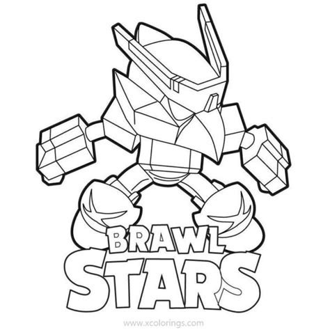 Crow Brawl Stars Coloring Pages Black And White