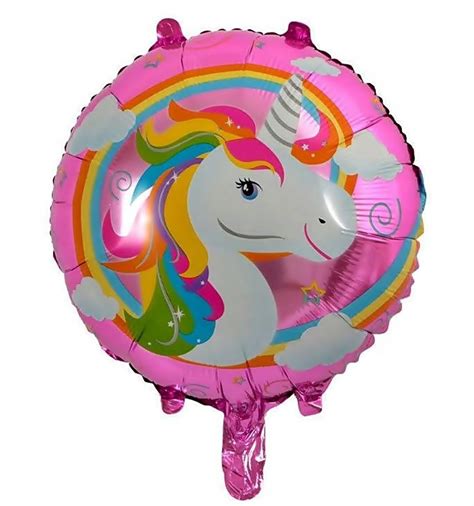 BALON FOLIOWY NA HEL OKRĄGŁY UNICORN JEDNOROŻEC Allegro pl