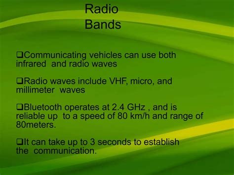 Inter Vehicular Communication Pptx Auto Technology Automotive