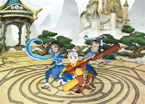 Aang Katara And Sokka 386 X 276 98cm X 70cm Square With 58
