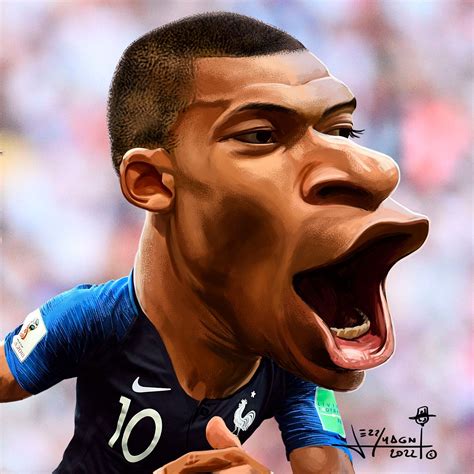 Mbappe Got Guffy In 2025 Celebrity Caricatures Caricature