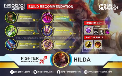 Build Hilda Tersakit 2022 Mobile Legends Ngobrol Games