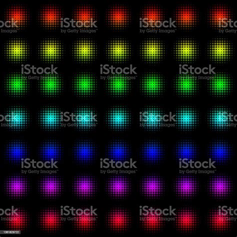 추상 그라데이션 Rgb 주도 라이트 하프 톤 배경 0명에 대한 스톡 벡터 아트 및 기타 이미지 0명 Led 조명 검은색 Istock