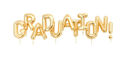 흰색 절연 졸업 텍스트 배너입니다 축 졸업생 파티 황금 풍선 3d 렌더링 졸업식에 대한 스톡 사진 및 기타 이미지 졸업식 알파벳 축하하기 Istock