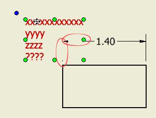 Break Dimension Or Leader Text Lines Lines On Text Fields In Inventor Drawing