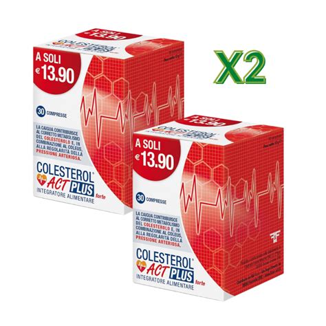 Colesterol Act Plus Forte Integratore Per Colesterolo 60 Compresse 2 Confezioni Tuttofarma