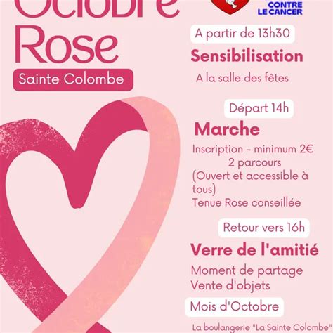 Octobre Rose Sainte Colombe