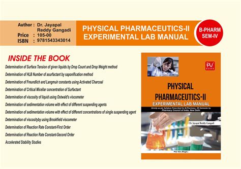 Experimental Physical Pharmaceutics Ii Sem Iv Bpharm Medical
