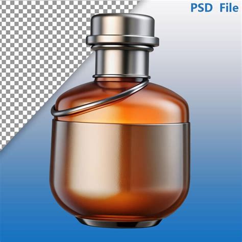 Premium Psd Flat Metal Flask