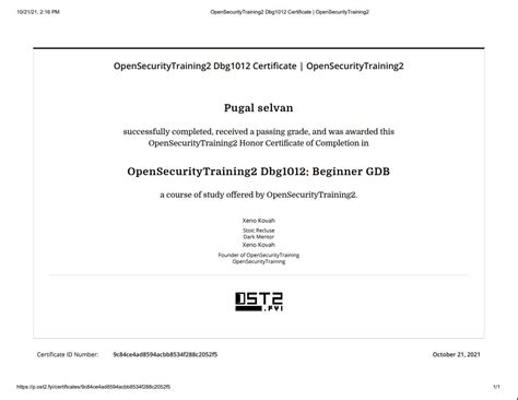 Pugal Selvan Velmurugan On Linkedin Successfully Completed This
