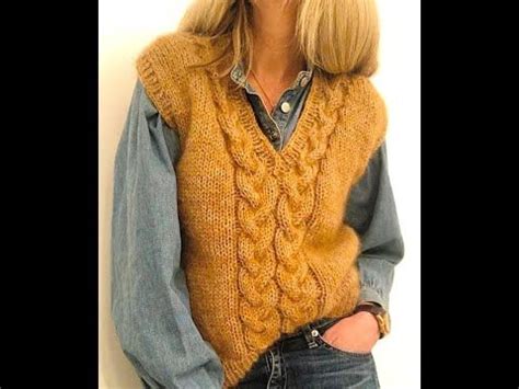 Очень красивый стильный жилет | Ladies cardigan knitting patterns ...