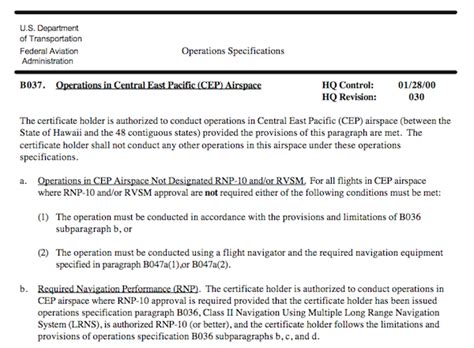 Required Navigation Performance 10 Rnp 10