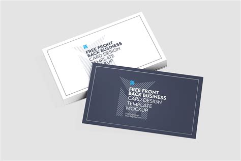 Free Front And Back Business Card Mockup Psd Psfreebies