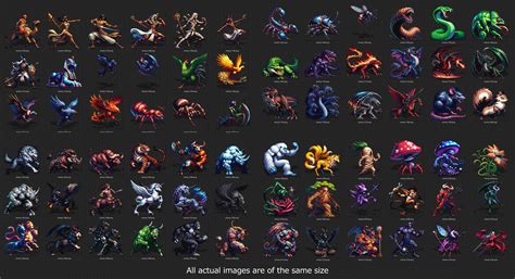 Pixel Art Like Style Enemies Pack 300 By Cogabushi