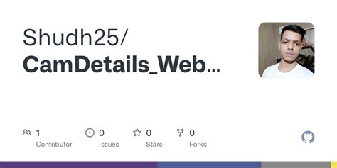 Github Shudh25camdetailswebapp
