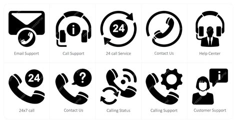 Premium Vector A Set Of 10 Customer Support Icons As Email Support Call Support 24 Call Service