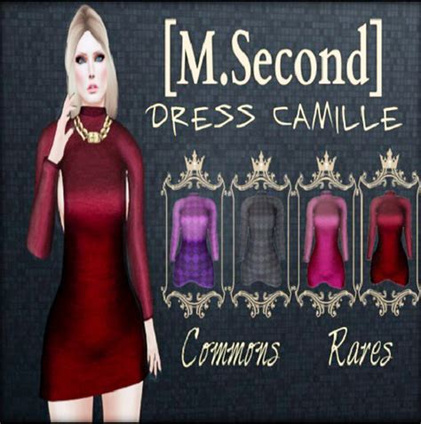Second Life Marketplace [m Second] Dress Camille Bubbles Rares